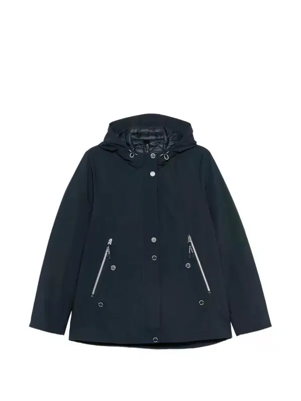 BETTY BARCLAY Hooded Zip-fastening Jacket - Blue