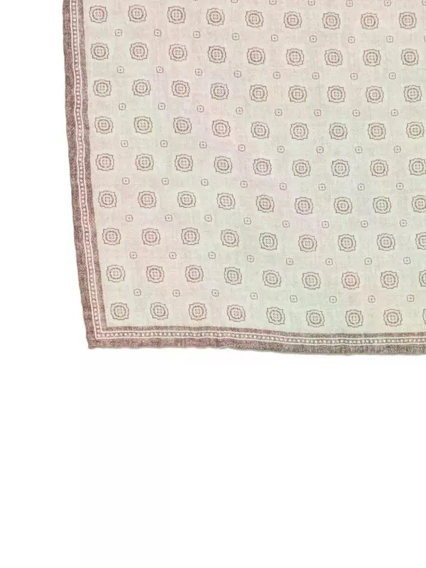Eleventy Geometric-print Pocket Square