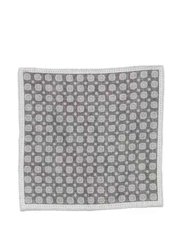 Eleventy Geometric-pattern Pocket Square