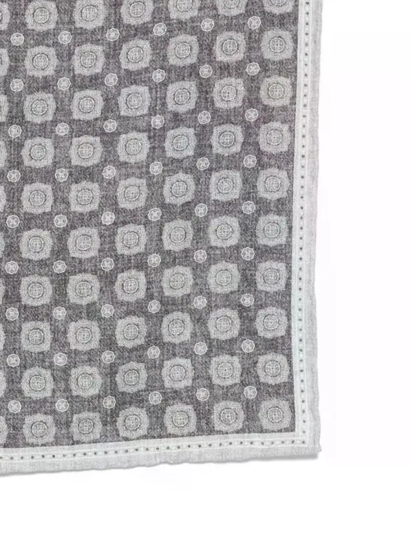 Eleventy Geometric-pattern Pocket Square