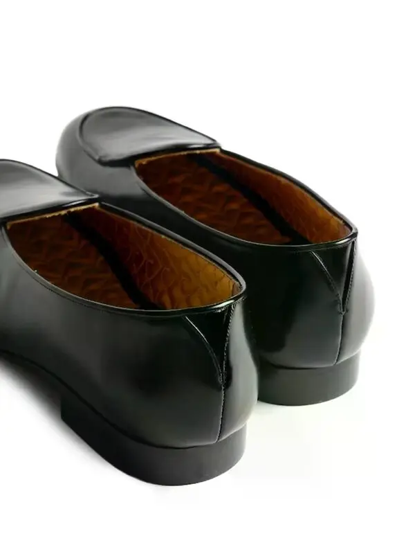 FORTELA Hampton Abrasive Leather Slippers - Black