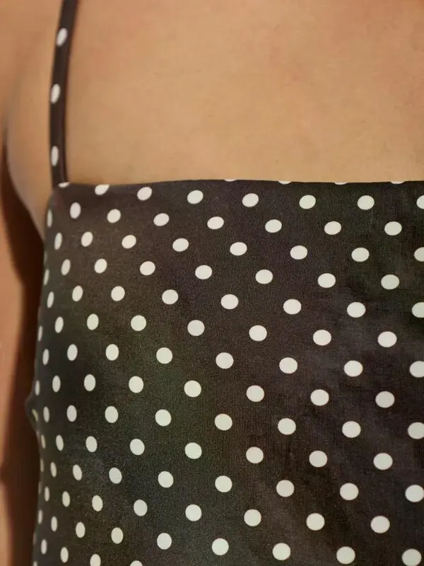 Matteau Polka Dot Square Neck Swimsuit