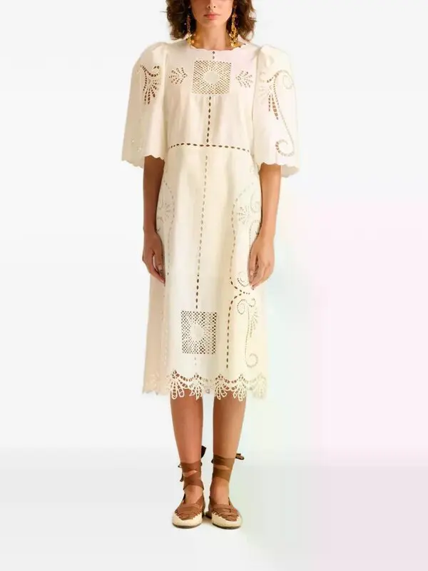 Carolina K Broderie-anglaise Midi Dress