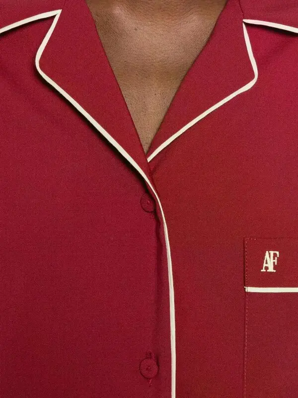 Alberta Ferretti Contrast-trim Chest-pocket Shirt