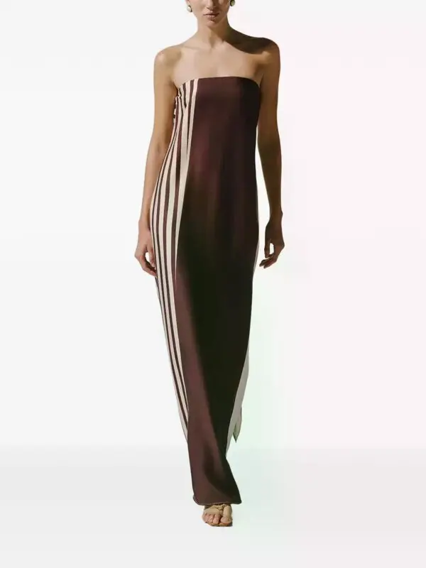 BAOBAB Lola Maxi Dress With Open Back And Resin Stone Embellishments