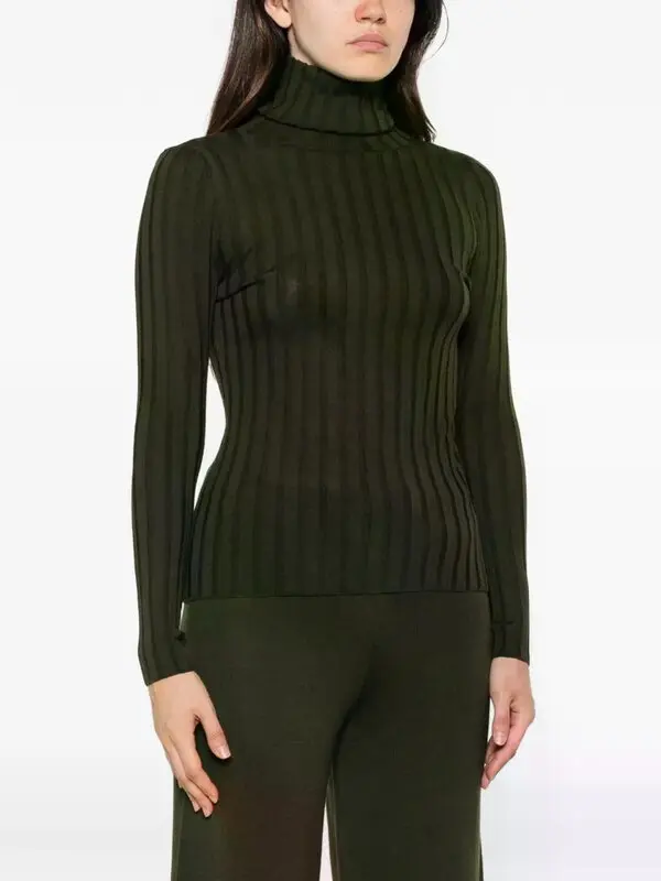 HUGENBERG Ribbed Knit Roll-neck Sweater