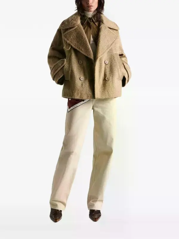 Dorothee Schumacher Double-breasted Textured Coat - Neutrals
