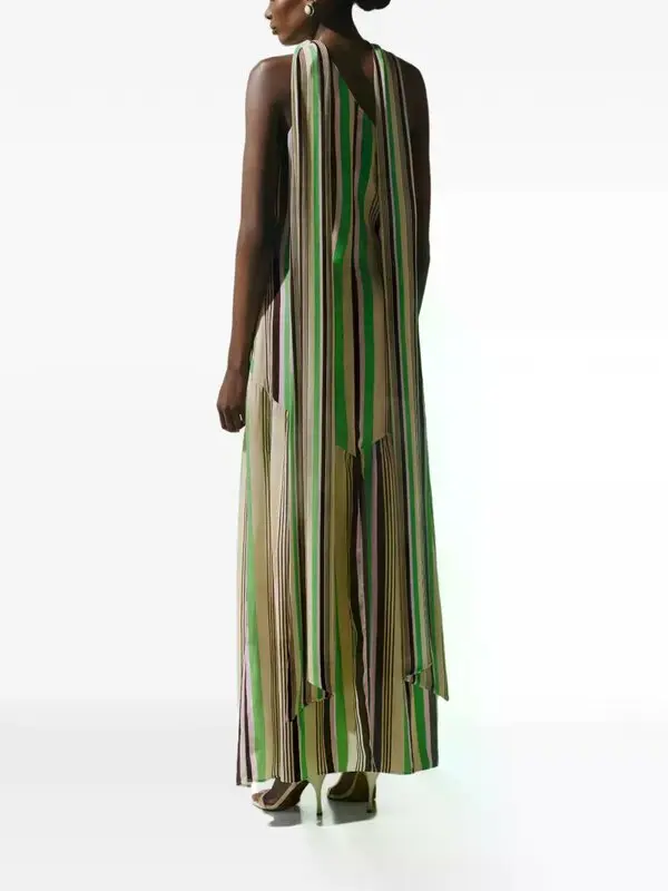 BAOBAB Ariel One-shoulder Scarf-detail Maxi Dress - Neutrals