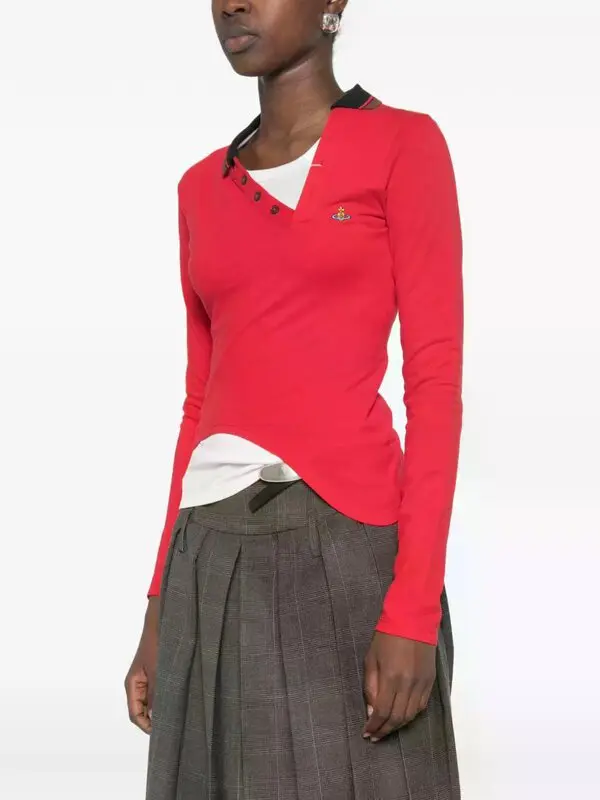 VIVIENNE WESTWOOD Asymmetric Collar Polo Shirt