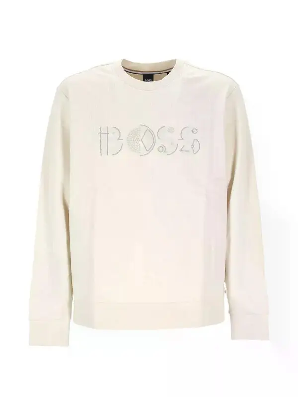 BOSS Logo-print Sweater - Neutrals