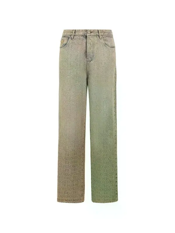 Amiri Quad-jacquard Baggy Jeans - Neutrals