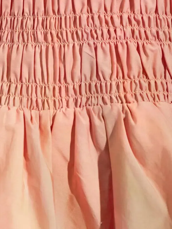 Michael Kors Smocked Bubble-hem Mini Dress - Pink