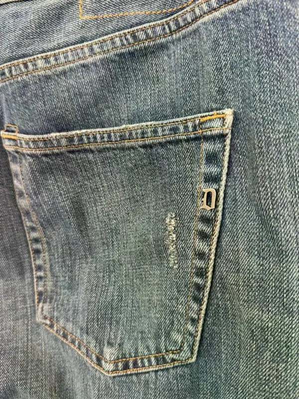 DONDUP Distressed Effect Tapered Jeans