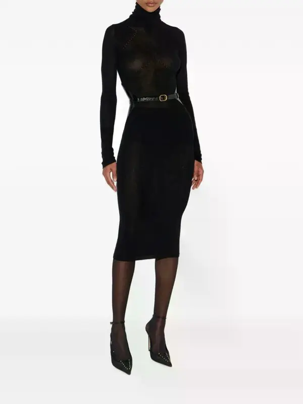 Elisabetta Franchi Knit Openwork Dress