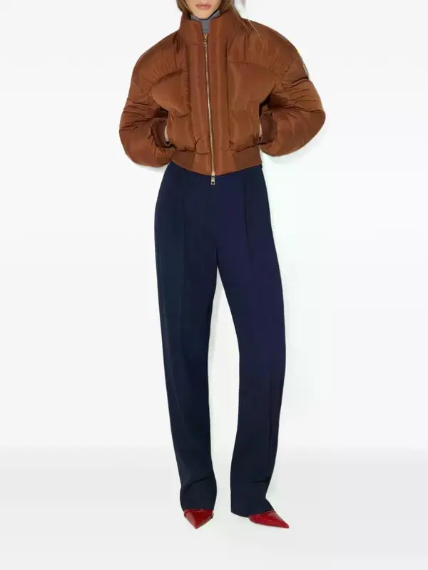 Elisabetta Franchi Down Jacket In Voile Fabric