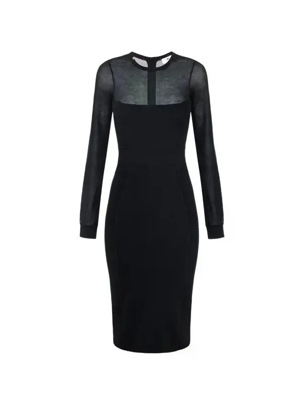 Elisabetta Franchi Knit Dress With 3d Effects