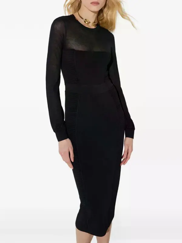 Elisabetta Franchi Knit Dress With 3d Effects