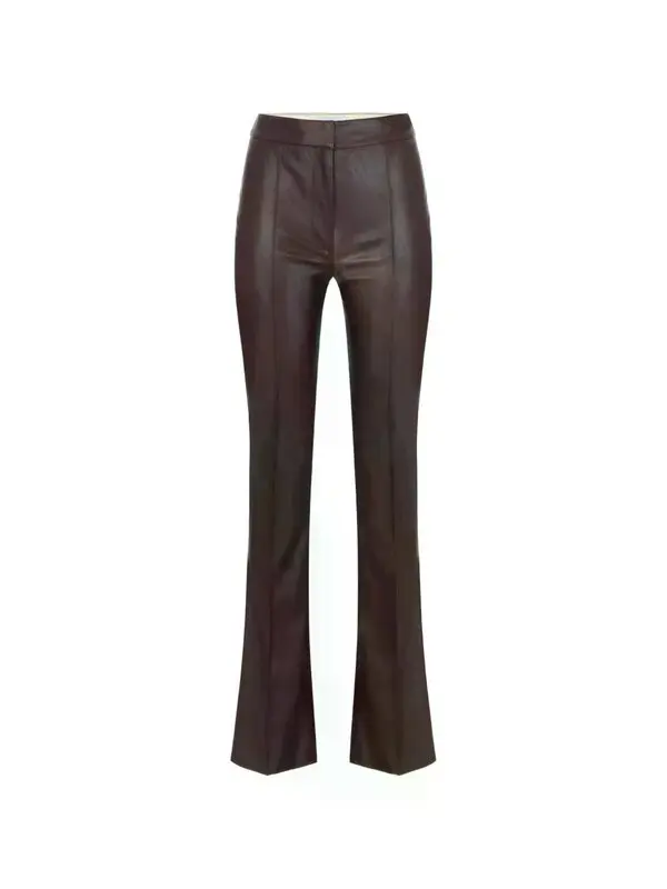 Elisabetta Franchi High-waisted Ribbed Bell-bottom Trousers