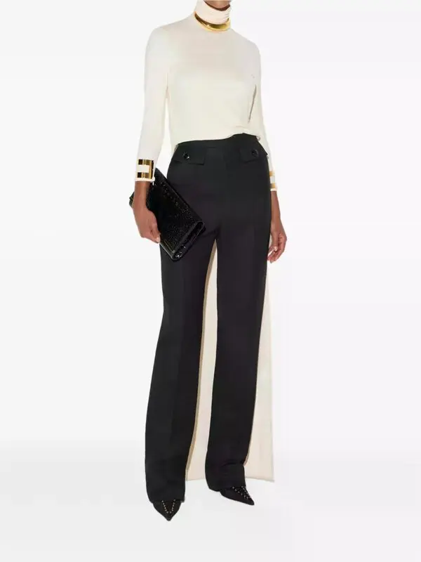 Elisabetta Franchi Top In Shiny Jersey Fabric
