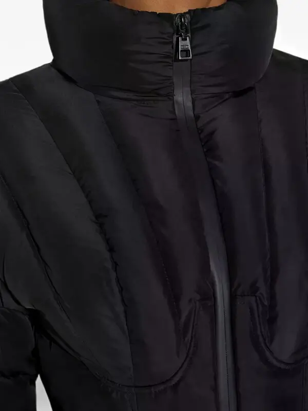 Elisabetta Franchi Down Jacket In Voile Fabric