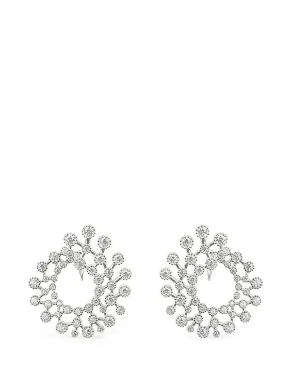 ZYDO Diamond Earrings In White Gold - Silver