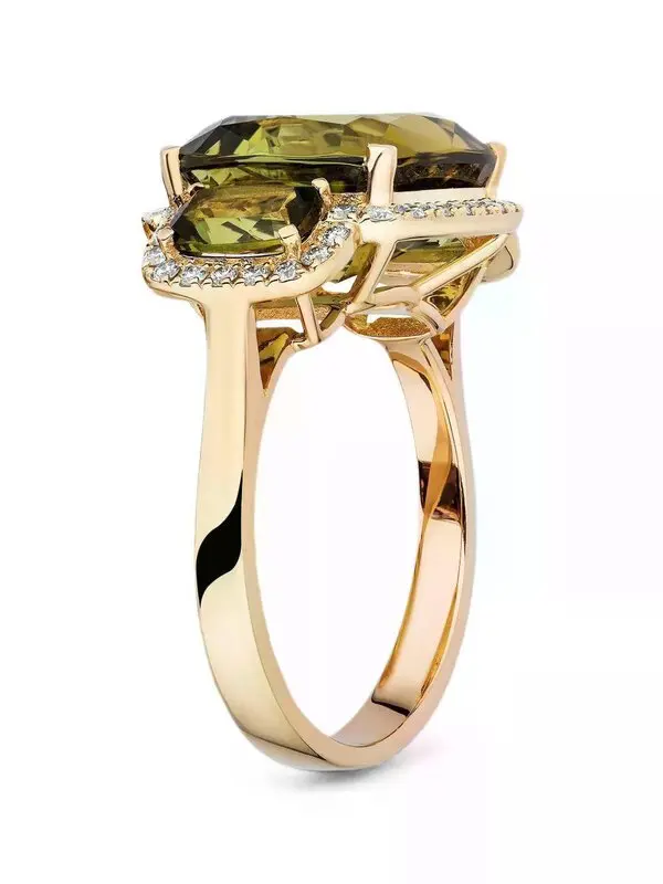 Goshwara G-one Tourmaline And Diamond Ring