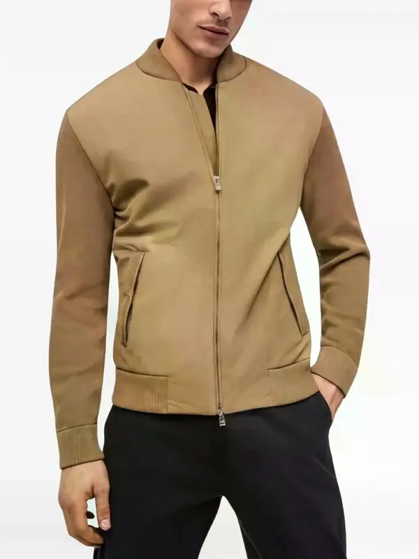 BOSS C-ubaio Zip-up Panelled Sweater