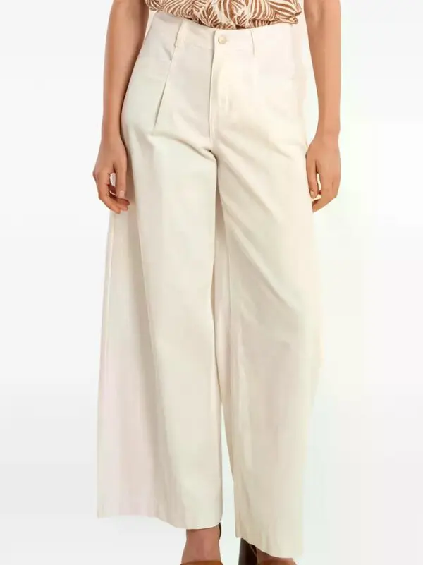 MOLLY BRACKEN Wide-leg Pleated Trousers - Neutrals