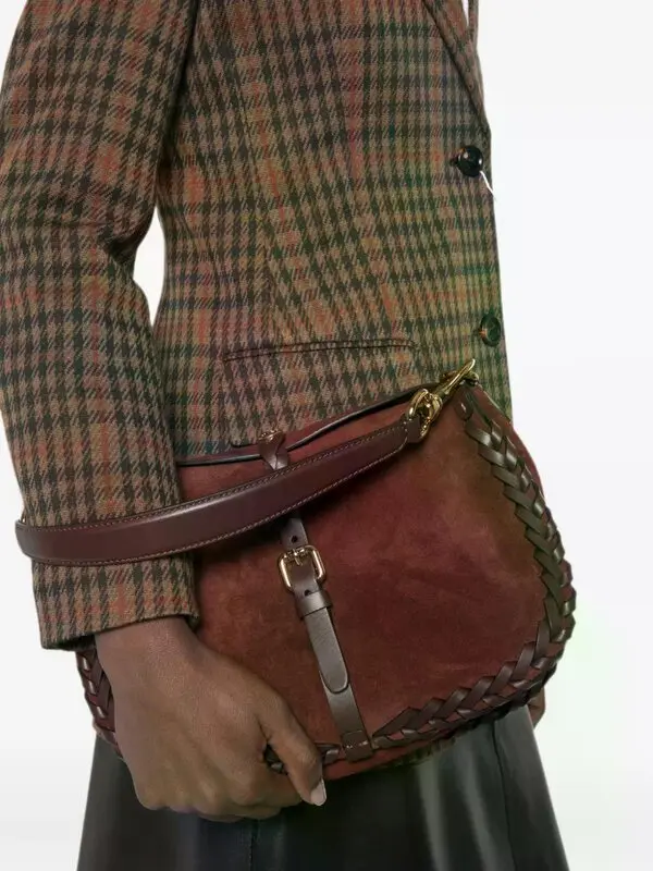 Etro Braided Suede Cross Body Bag