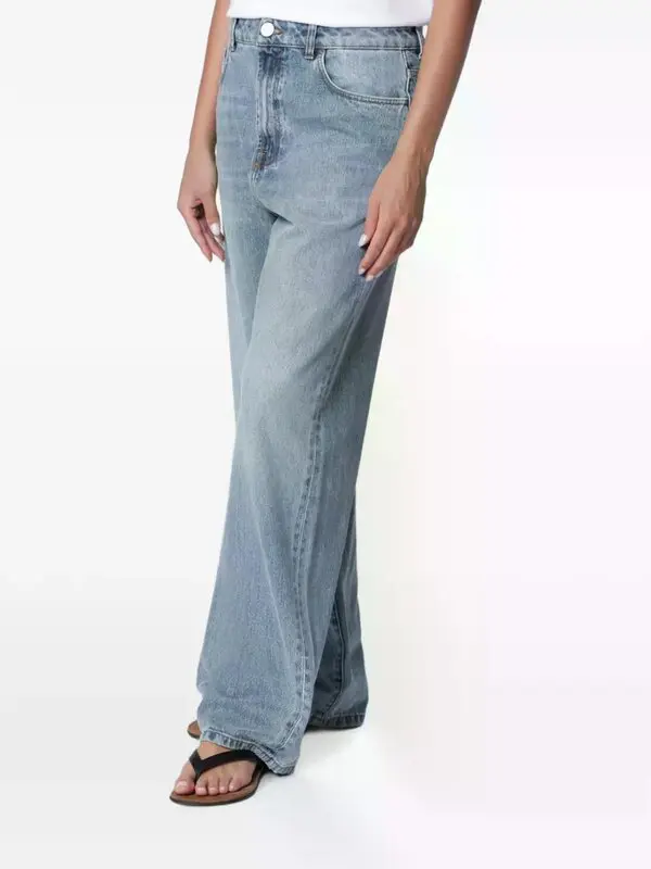 RÓHE Bruun Low-rise Wide-leg Jeans - Blue