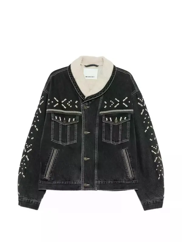 MARANT Isabel Embroidered Denim Jacket