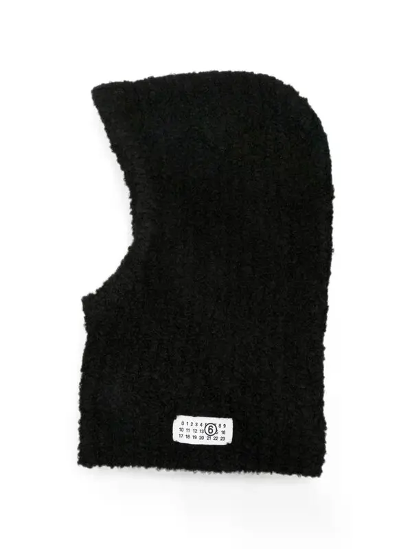 MAISON MARGIELA Logo Patch Bouclé Balaclava