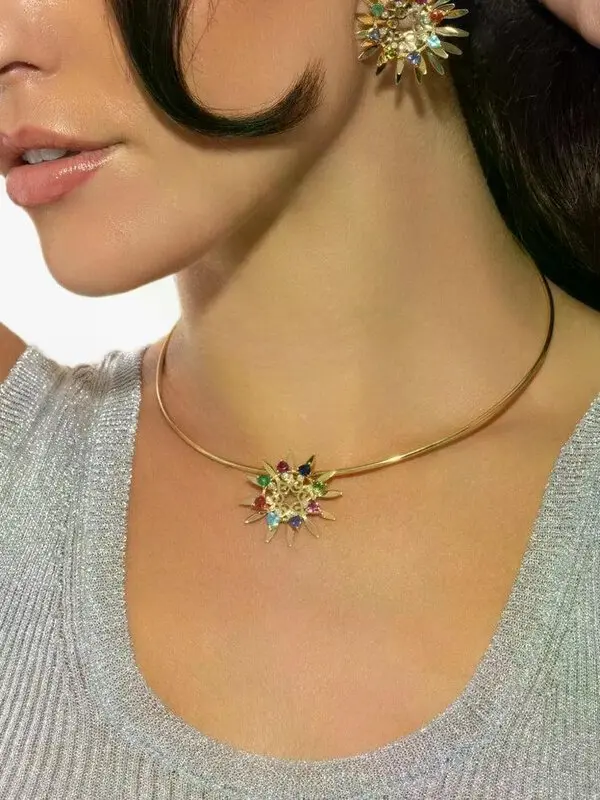 CAROL KAUFFMANN Mandala Multi-stone Earrings