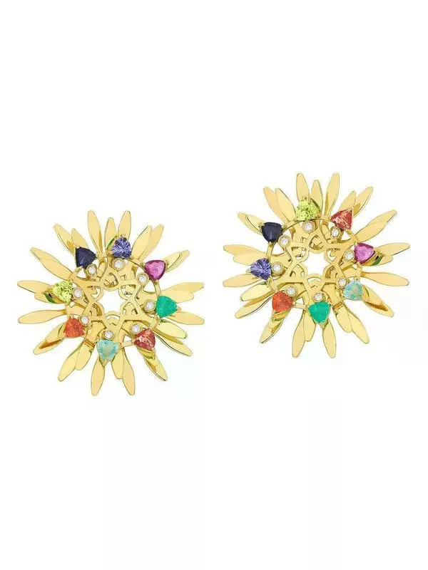 CAROL KAUFFMANN Mandala Multi-stone Earrings