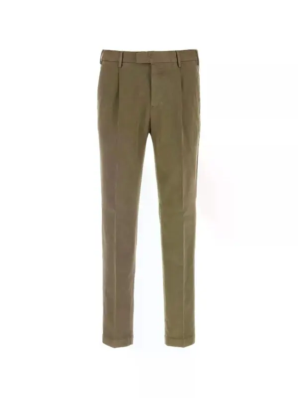 PT TORINO Pleated Turn-up Trousers