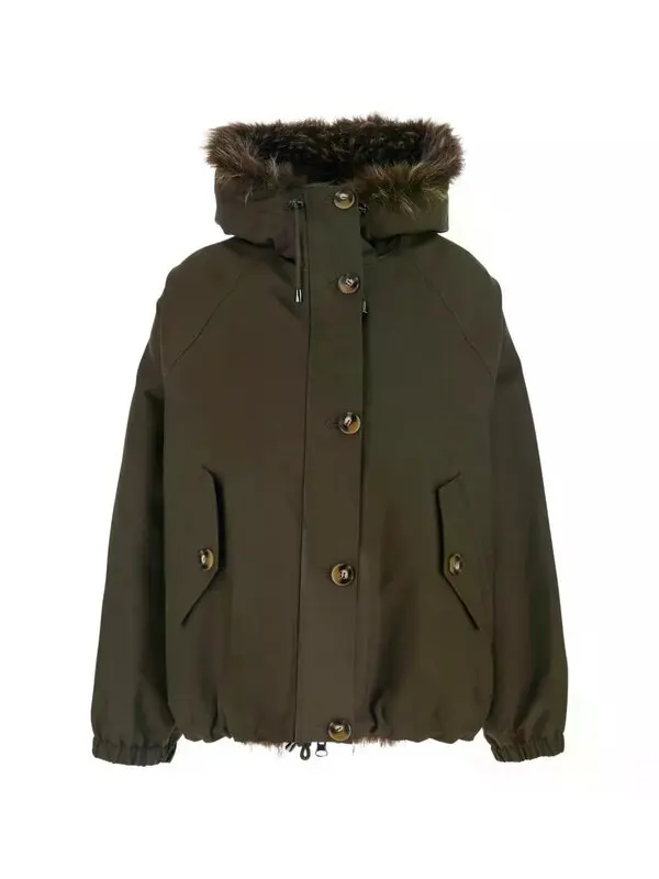 VALENTINI 1972 Faux-fur Trim Hooded Jacket