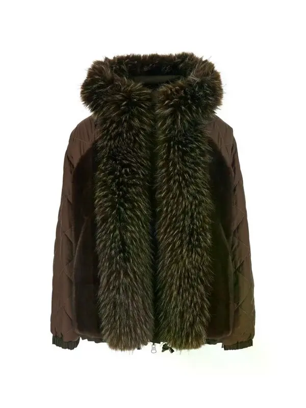 VALENTINI 1972 Faux-fur Trim Hooded Jacket