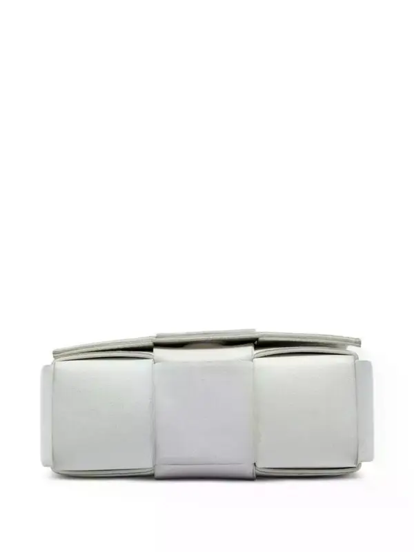 Bottega Veneta Candy Nappa Intrecciato Cassette Crossbody Bag - White