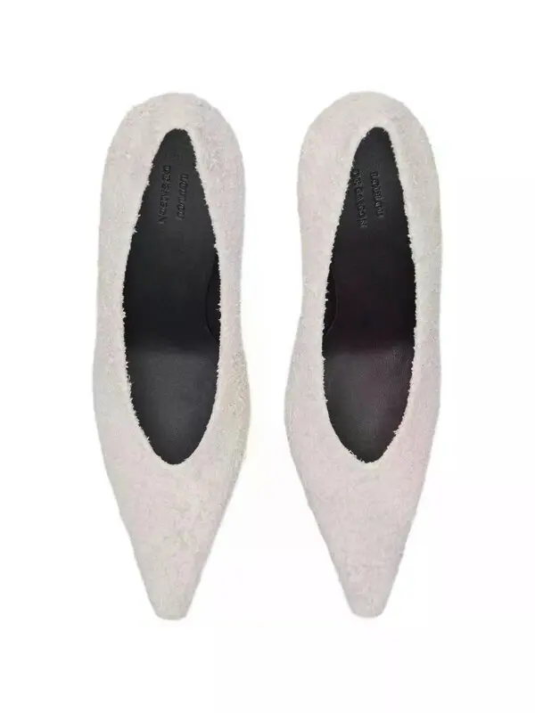 Loulou De Saison Faye Distressed Leather Pumps