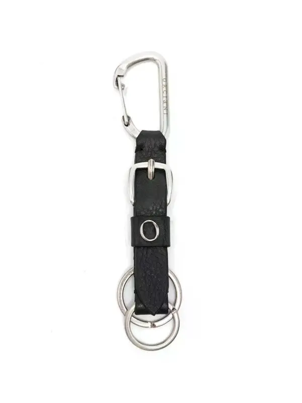 Orciani Leather Keyring With Buckle Detail