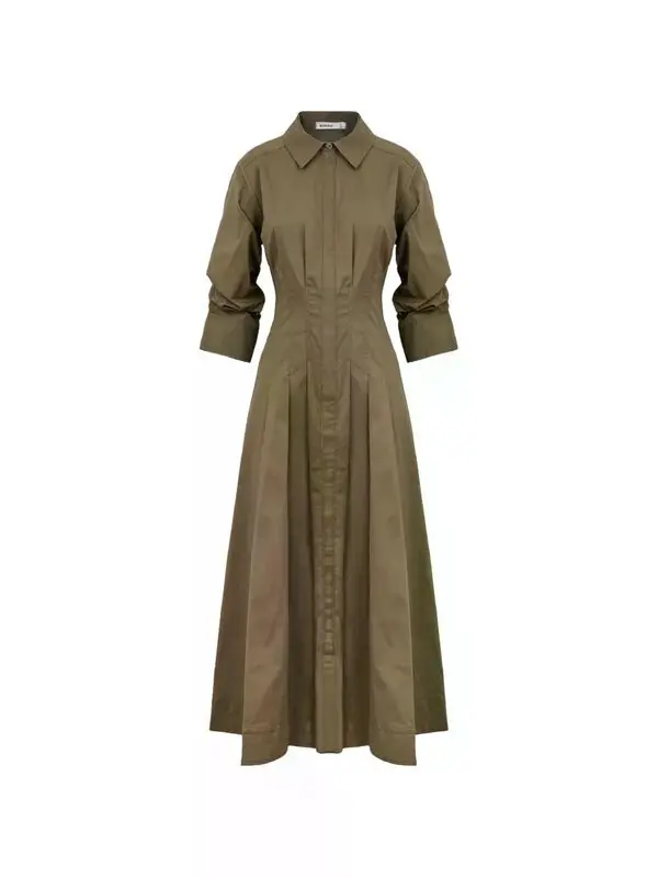 Simkhai Jazz Pleated Midi Dress - Neutrals