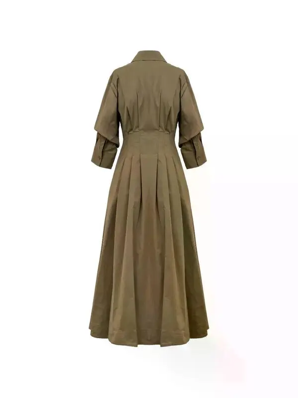 Simkhai Jazz Pleated Midi Dress - Neutrals