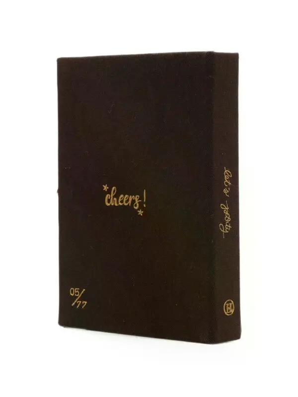 OLYMPIA LE-TAN Let's Party Embroidered-motif Book Clutch Bag - Brown