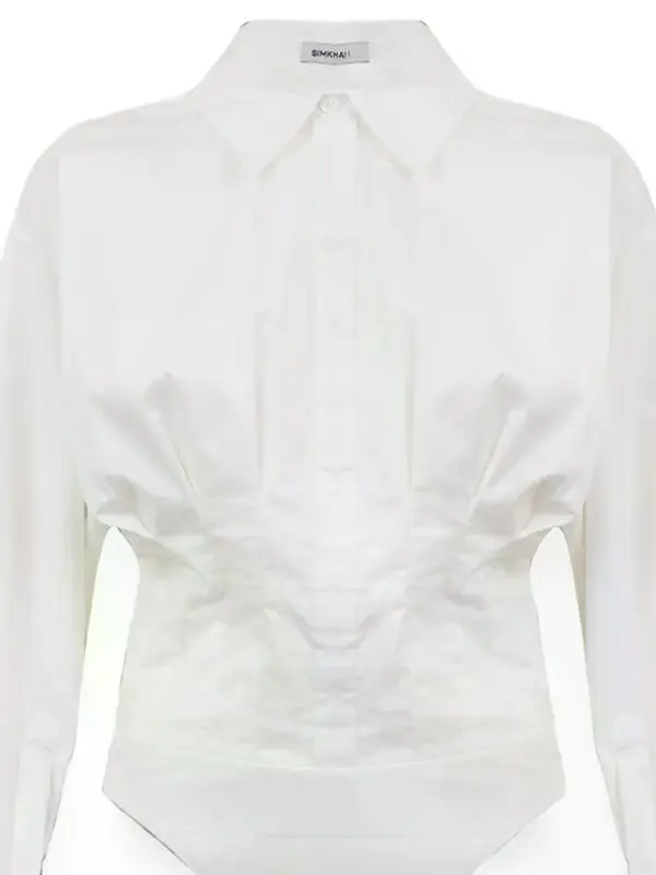 Simkhai Dolman Pleated Bodysuit