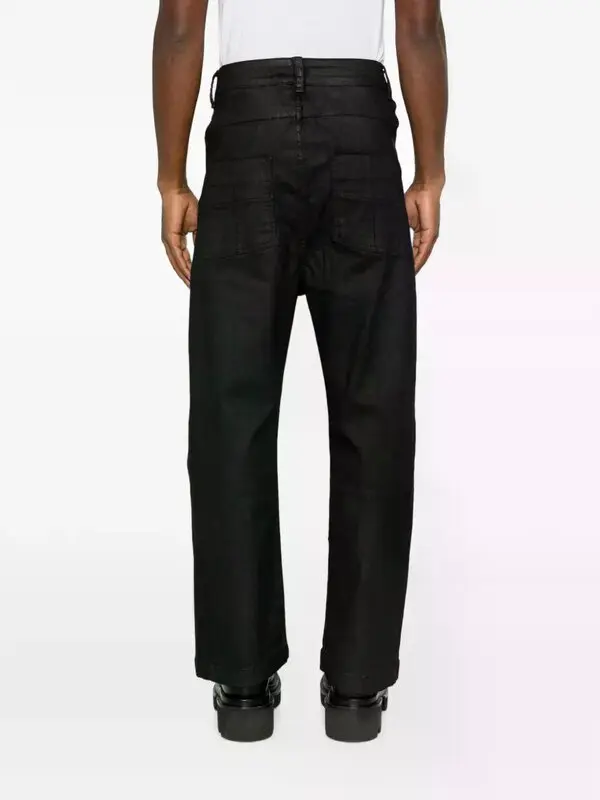 THOM KROM Coated Straight-leg Trousers