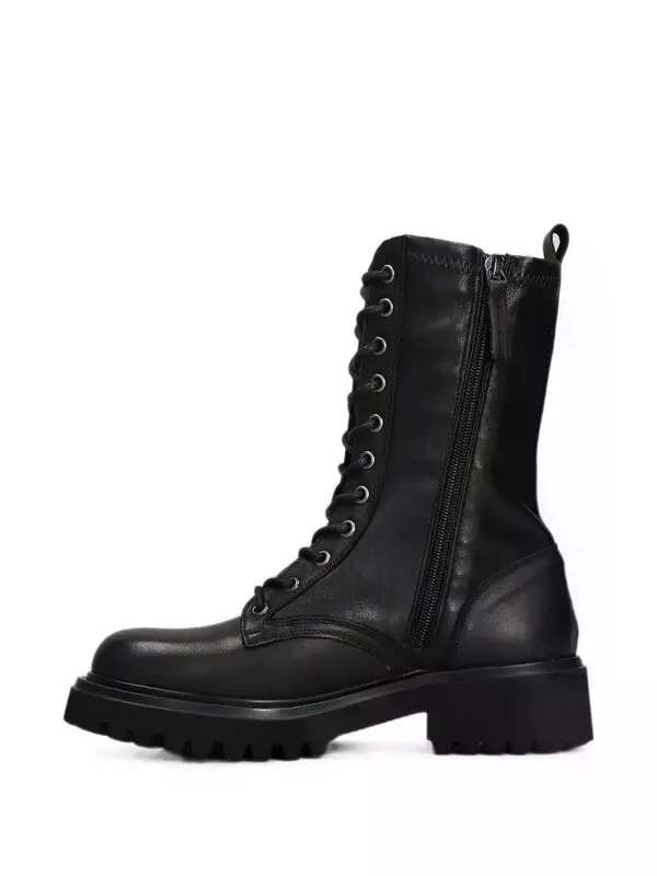 JULIE DEE Lace-up Combat Boots