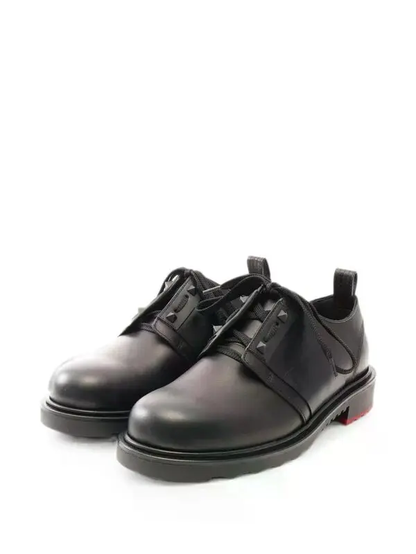 Valentino Garavani 2020s Rockstud Leather Derby Shoes