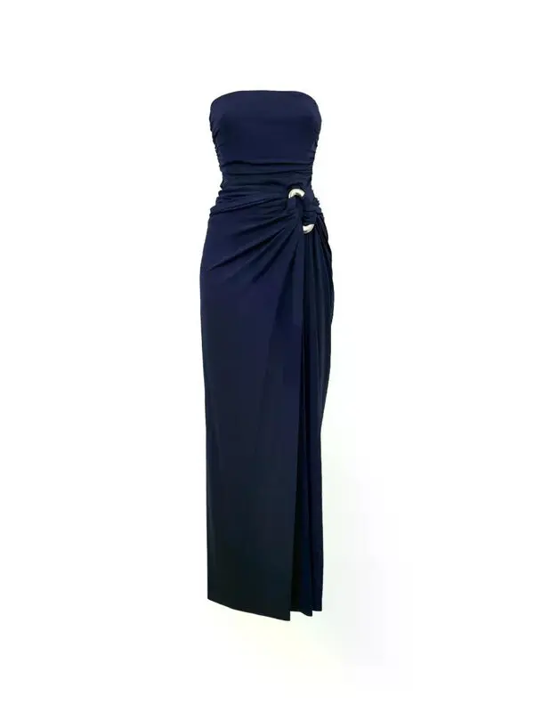 Simkhai Emma Draped Strapless Gown