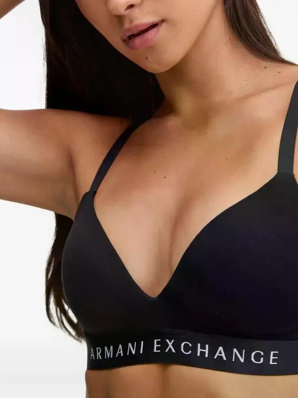Armani Exchange Logo-tape Triangle Bra