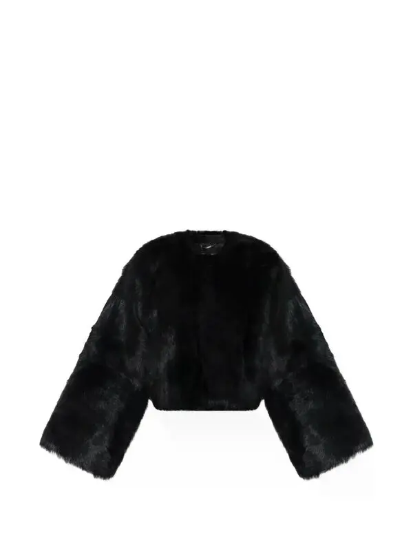 Dolce & Gabbana Lamb Fur Cropped Coat